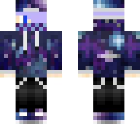 cool galaxy skin(template by MiniCod) | Minecraft Skin