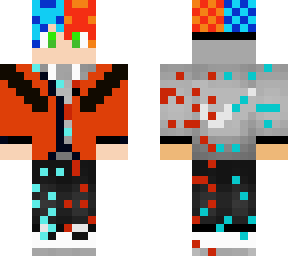fire and ice boy skin | Minecraft Skins
