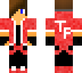 hacky pixelz red | Minecraft Skin