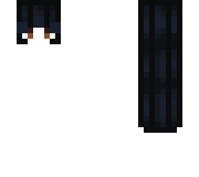 Long Black Hair Base | Minecraft Skin