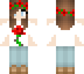 Casual Rose Valentine | Minecraft Skin