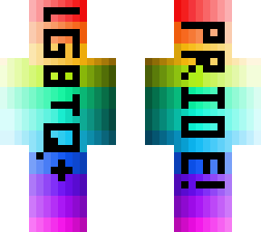 LGBTQ+ PRIDE fllag | Minecraft Skin