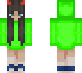 Green Devil Girl | Minecraft Skin
