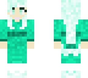 Long haired Snowflake Girl | Minecraft Skin