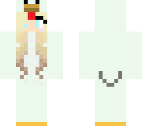 Blue-Eyed Chicken Girl | Minecraft Skin