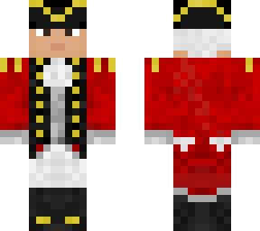 British Captain Redcoat Minecraft Skins