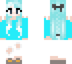 Cute blue girl | Minecraft Skin
