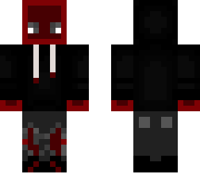 maroon slime with hoodie and vans | Minecraft Skin