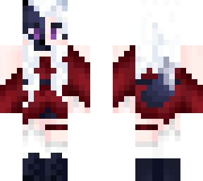 White fox with a mask | Minecraft Skin