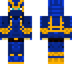 light blue samurai | Minecraft Skins