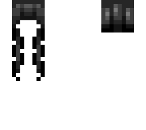 Long Black Hair Base | Minecraft Skin