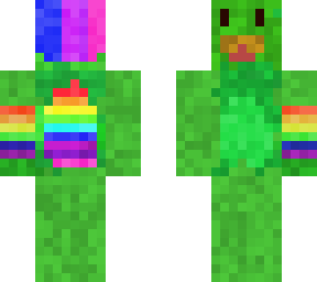 Rainbow turtle | Minecraft Skin