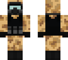 Gas Mask Desert Soldier | Minecraft Skin