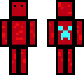 redstone man | Minecraft Skin