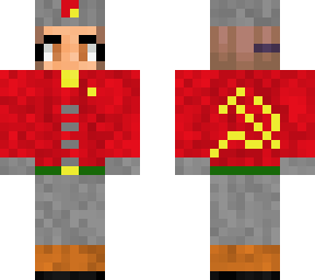 Communist Uniform Girl | Minecraft Skin