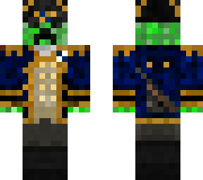 Creeper Pirate Captain | Minecraft Skin