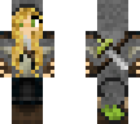 Green Wolf Hunter | Minecraft Skin