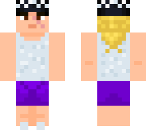 REO_Speedwagon Pool Party Outfit (purple version) | Minecraft Skin