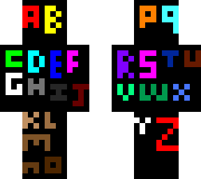 The Alphabet | Minecraft Skin