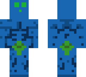 Blue Slime Muscle Guy | Minecraft Skin