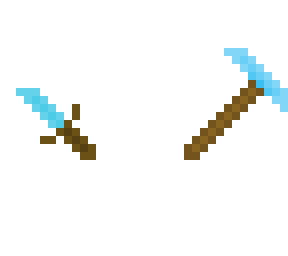 Diamond sword and diamond pickaxe :/ | Minecraft Skin