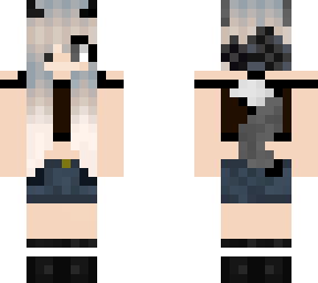 demon wolf with different cloths | Minecraft Skin