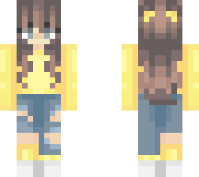 Remake skin yellow girl | Minecraft Skin