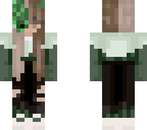 Creeper Half Aesthetic Devil | Minecraft Skin