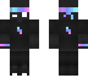 Rainbow Bandana Skin - Cute Blue Derp Chin | Minecraft Skin