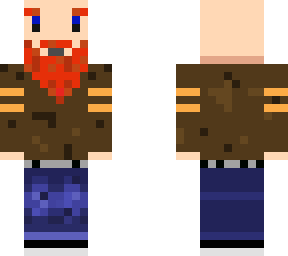 Red Beard Old Sweater | Minecraft Skin