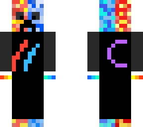 Half Lava Half Water Creeper | Minecraft Skin