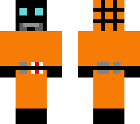 Orange Hazmat Suit | Minecraft Skin