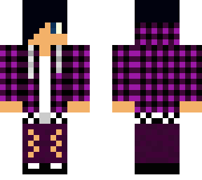 Purple emo boy | Minecraft Skin