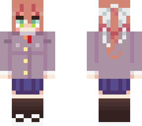 Monika Ddlc | Minecraft Skins