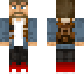 FGS denim jacket with fur | Minecraft Skin