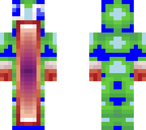 Partly blue Unspeakable Gaming | Minecraft Skin