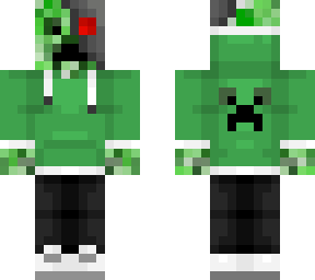 Creeper Cyborg with Creeper sweater | Minecraft Skin