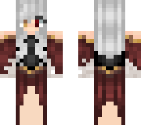 Evil mysterious girl, Medieval, Queen of ? 3D | Minecraft Skin