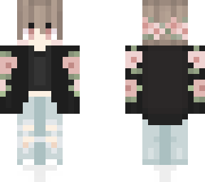 Cute Flower Boy | Minecraft Skin