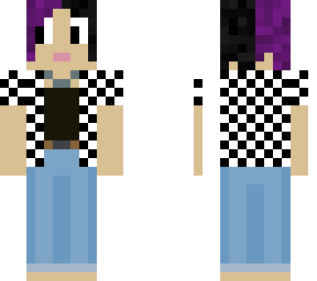 split dye hair | Minecraft Skin