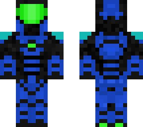 The blue robot | Minecraft Skin