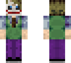 Ledger Joker - No Blood - Blue Eyes | Minecraft Skin