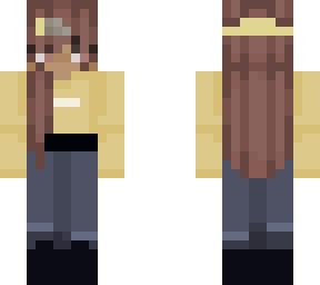 Aesthetic yellow | Minecraft Skin