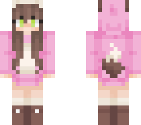 Pink Fox Girl | Minecraft Skin