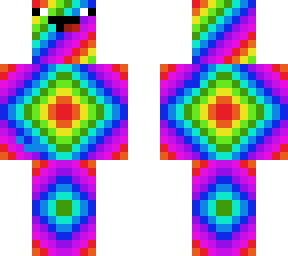 Rainbow Noob | Minecraft Skins