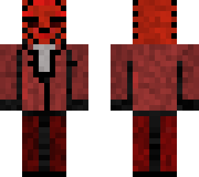 Red skin skull | Minecraft Skin