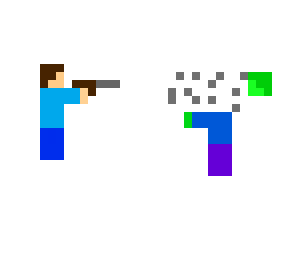 black plasma studios derp shooting zombie | Minecraft Skin