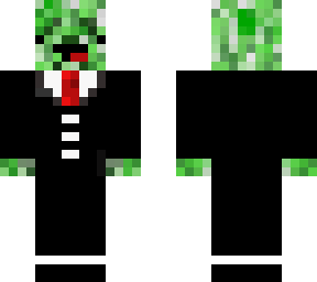 derpy creeper in a suit | Minecraft Skin