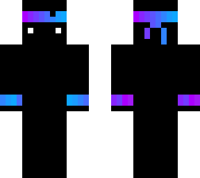 black and blue skin | Minecraft Skins