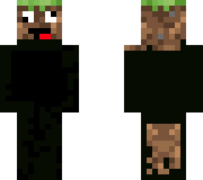 Dark Derpy Grass Block | Minecraft Skin